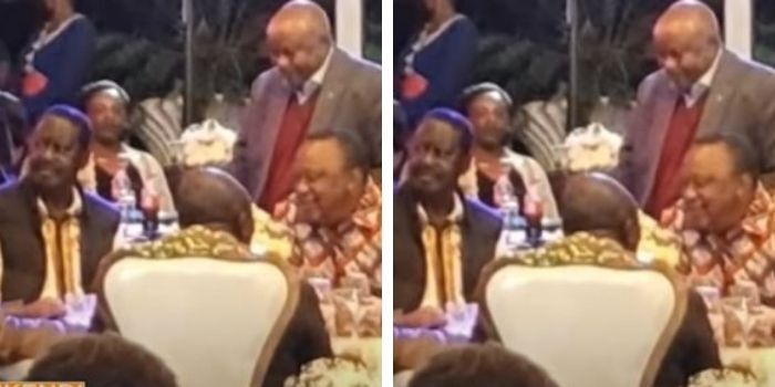 Uhuru Surprises Raila in Private Party - Kenyans.co.ke